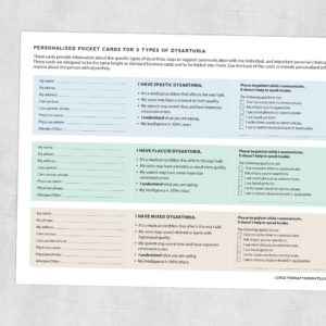 Motor Speech/Dysarthria/Apraxia Archives – Therapy Insights