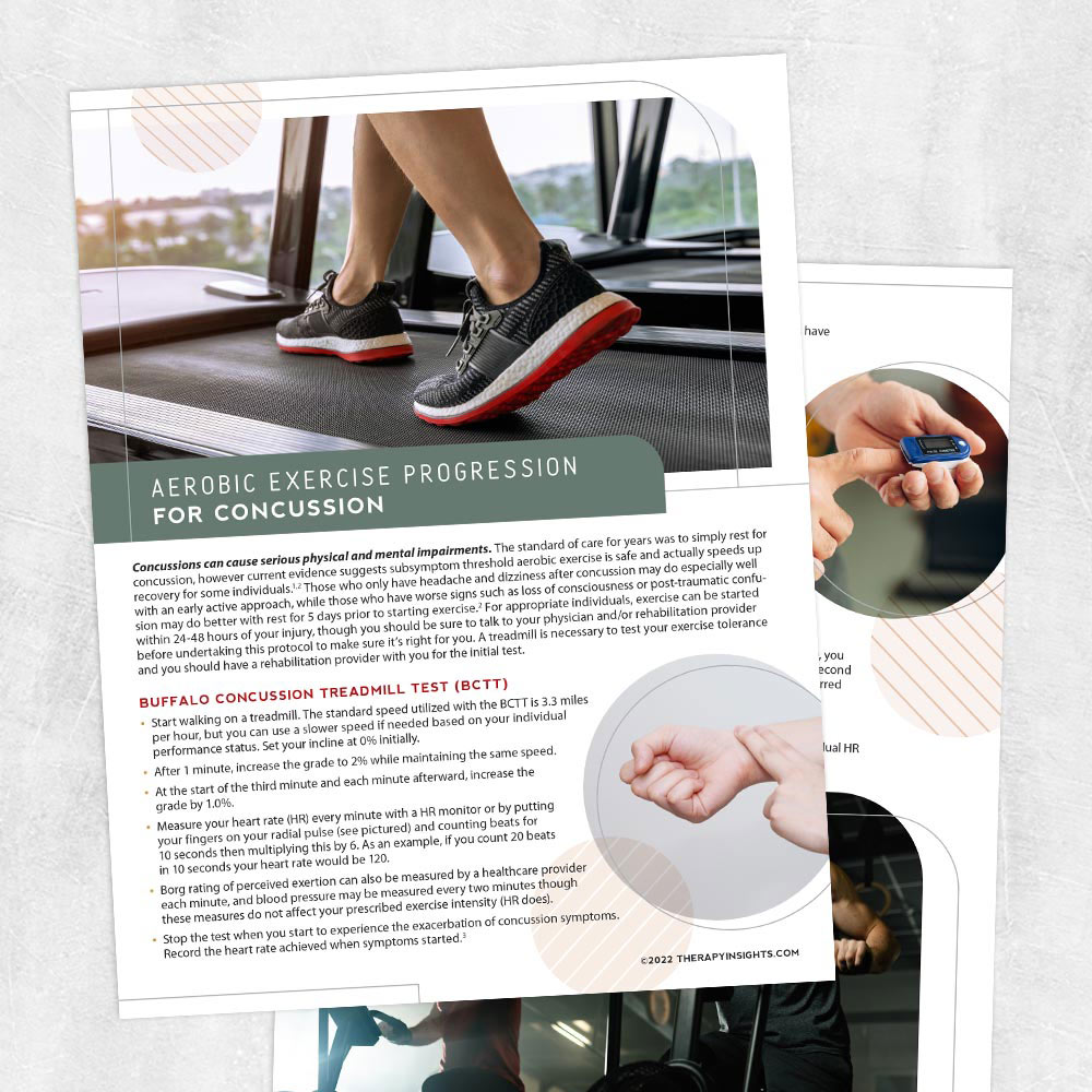 Aerobic Exercise Progression For Concussion Adult And Pediatric Aerobic Exercise Progression For Concussion Adult And Pediatric