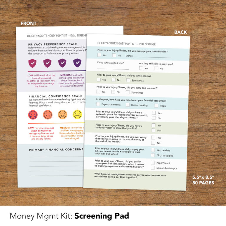 Money Management Kit : Therapy Insights